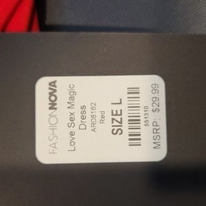 Fashion Nova | Dresses | Fashion Nova Love Sexy Magic Red Dress | Poshmark